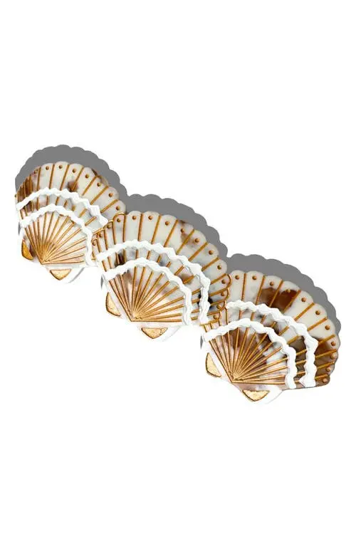SOLAR ECLIPSE Hand-painted Seashell Hair Claw