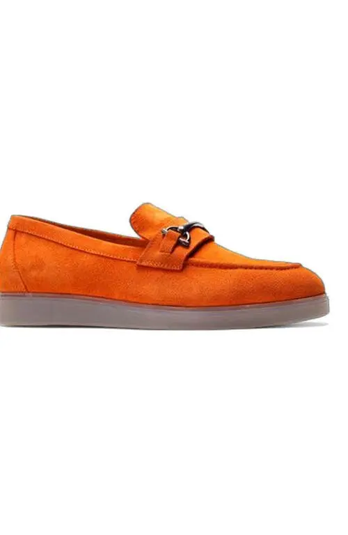 CARLOS SANTANA Funkadelic Bit Loafer - Orange Suede