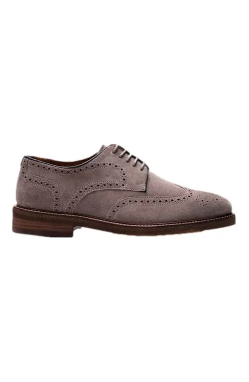 A. VEER Cambridge Wingtip Derby Lace-up - Taupe Suede