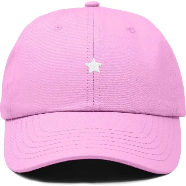 DALIX Lil Star Baseball Cap - Light Pink