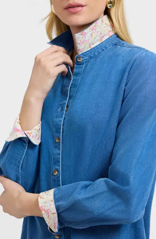 Foxcroft Margie Denim Button-up Shirt