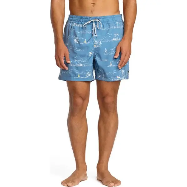 BILLABONG Layback Swim Trunks - Splashed Blue