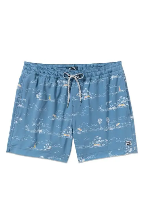 BILLABONG Layback Swim Trunks - Splashed Blue
