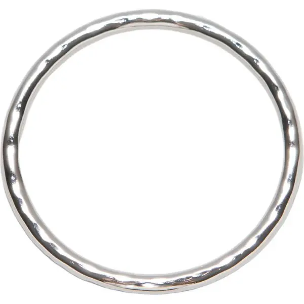 Argento Vivo Hammered Bangle - Silver