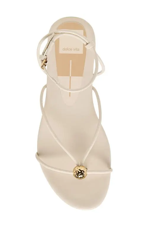 Dolce Vita Kenley Ankle Strap Sandal - Creme Leather