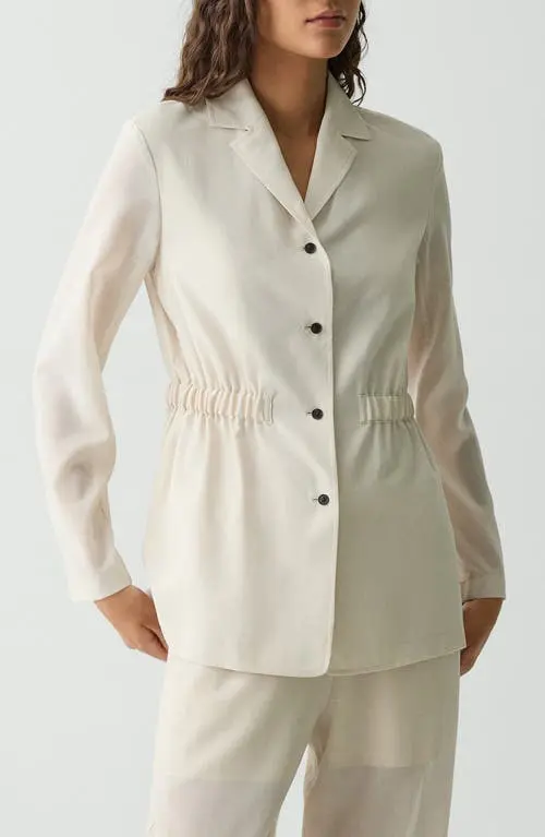 Theory Cinched Waist Wool Blend Jacket