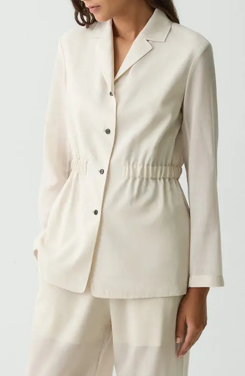 Theory Cinched Waist Wool Blend Jacket