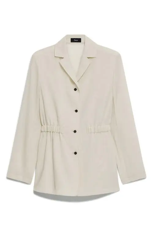Theory Cinched Waist Wool Blend Jacket