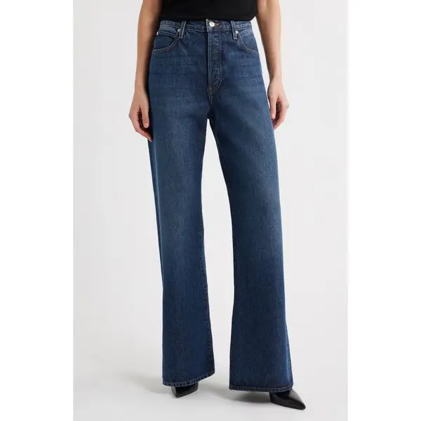 FRAME The Loose High-waist Wide-leg Jeans - Trooper