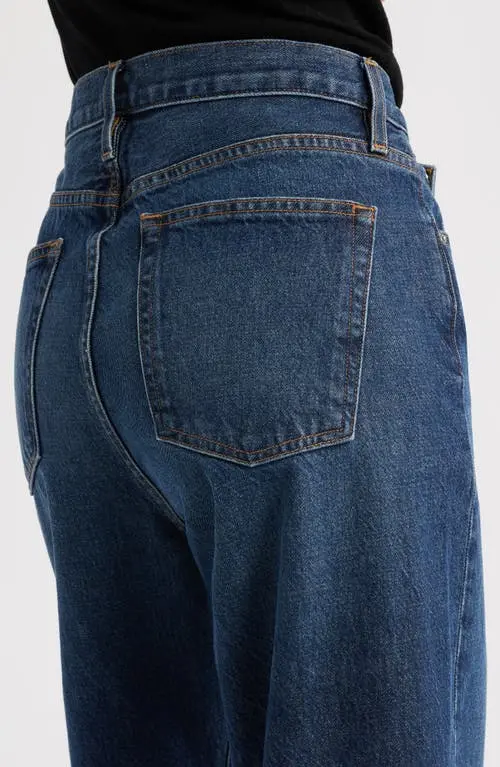 FRAME The Loose High-waist Wide-leg Jeans - Trooper