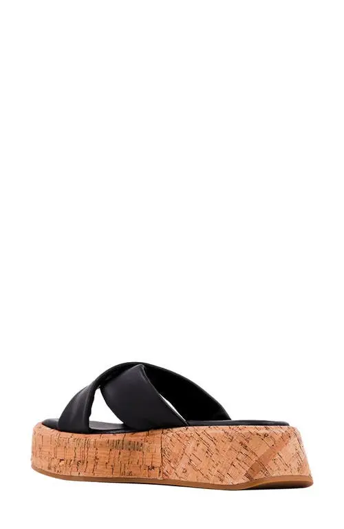 SHU SHOP Lydia Platform Slide Sandal - Black