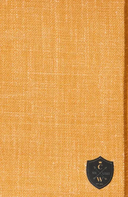 CLIFTON WILSON Linen Pocket Square - Gold