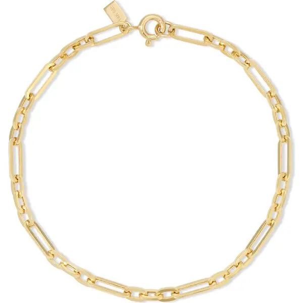 Ef Collection Mini Mixed Chain Bracelet - 14k Yellow Gold