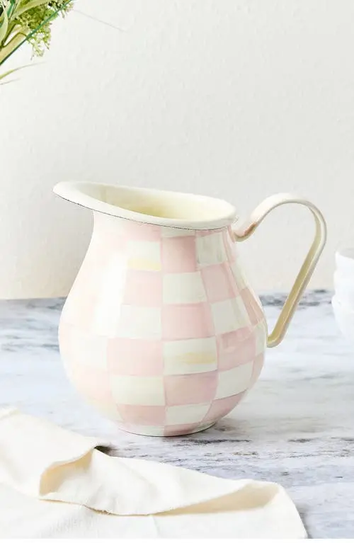 MACKENZIE-CHILDS Rosy Check Pitcher
