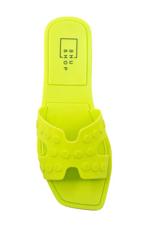 SHU SHOP Waterproof Slide Sandal - Lime