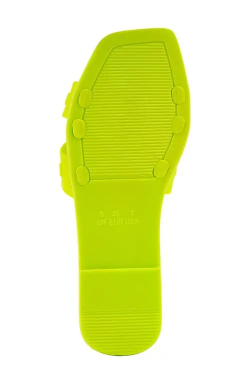 SHU SHOP Waterproof Slide Sandal - Lime