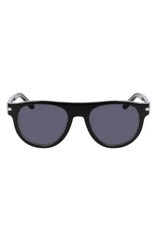 Nike Crescent Iii 54mm Round Sunglasses - Black / Grey