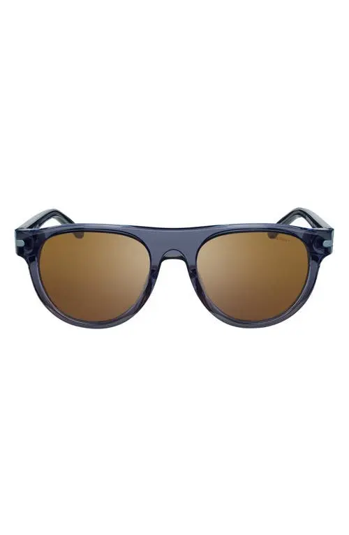 Nike Crescent Iii 54mm Round Sunglasses - Smoke / Amber