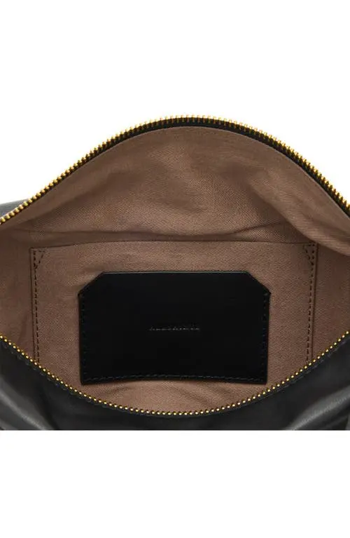 ALLSAINTS Leather Crescent Crossbody Bag - Black