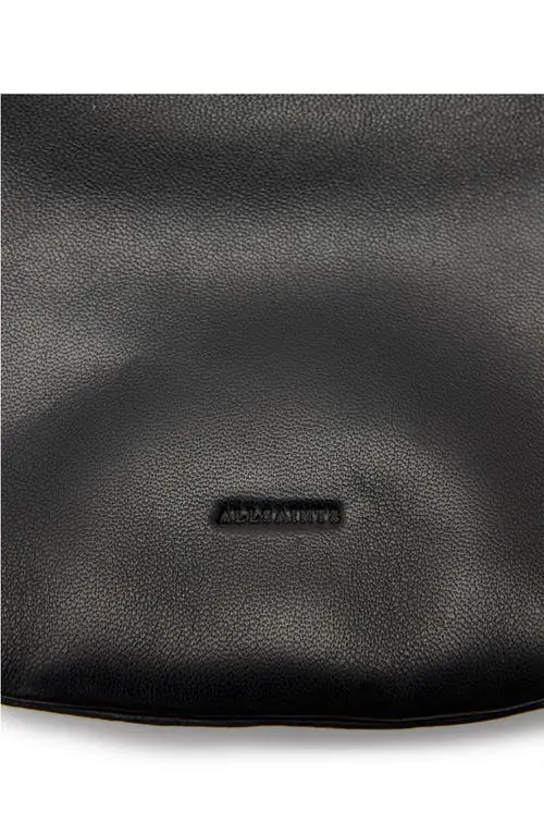ALLSAINTS Leather Crescent Crossbody Bag - Black