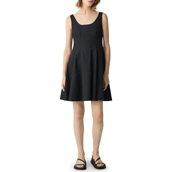 Theory Sleeveless Fit & Flare Dress