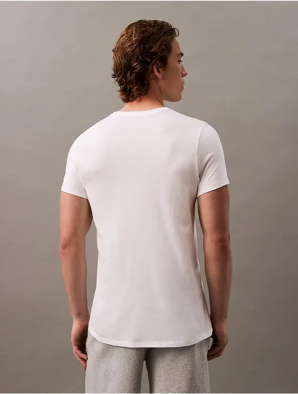 Calvin Klein Cotton Classics 5-pack Classic Fit Crewneck T-shirt - White