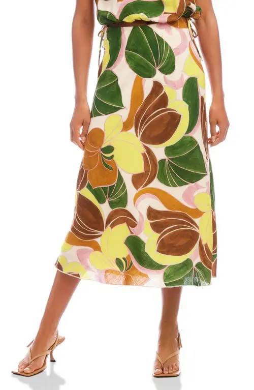 Fifteen Twenty Mia Printed Midi Skirt - Print