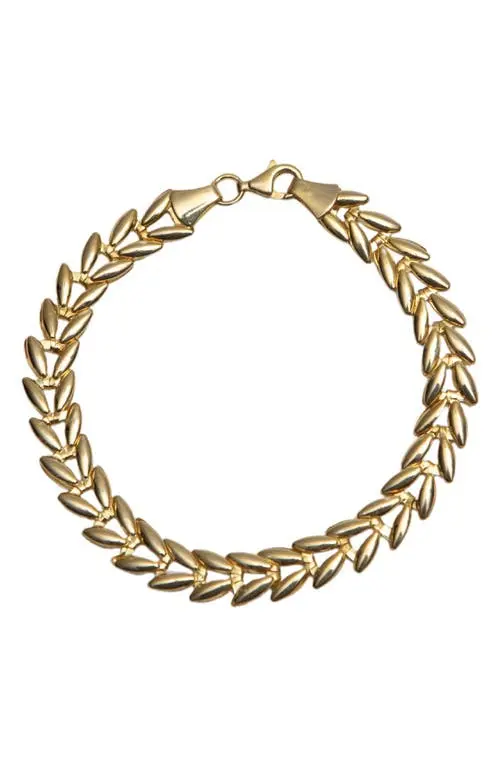 Argento Vivo Chevron Chain Bracelet - Gold