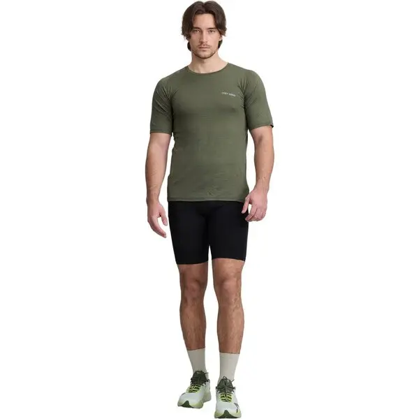 COZY ZERO 100% Merino Reglan Tee - Olive
