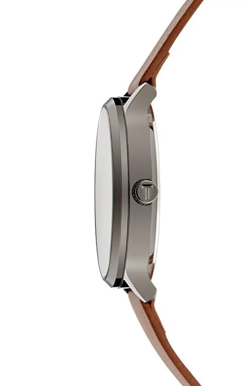 Ted Baker London Haarvin Leather Strap Watch