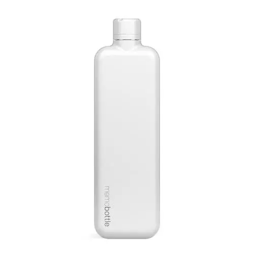 MEMOBOTTLE Slim Stainless Steel - White