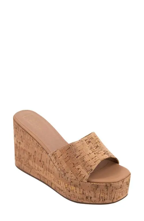 SHU SHOP Luna Platform Wedge Sandal - Cork