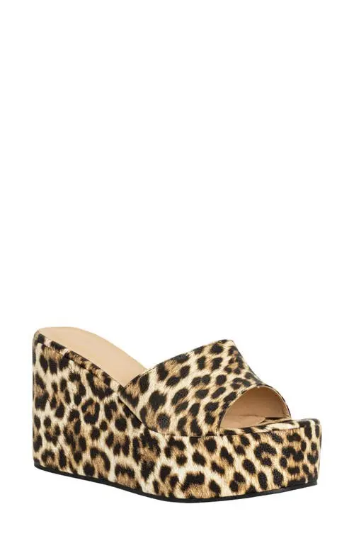 SHU SHOP Luna Platform Wedge Sandal - Leopard Print