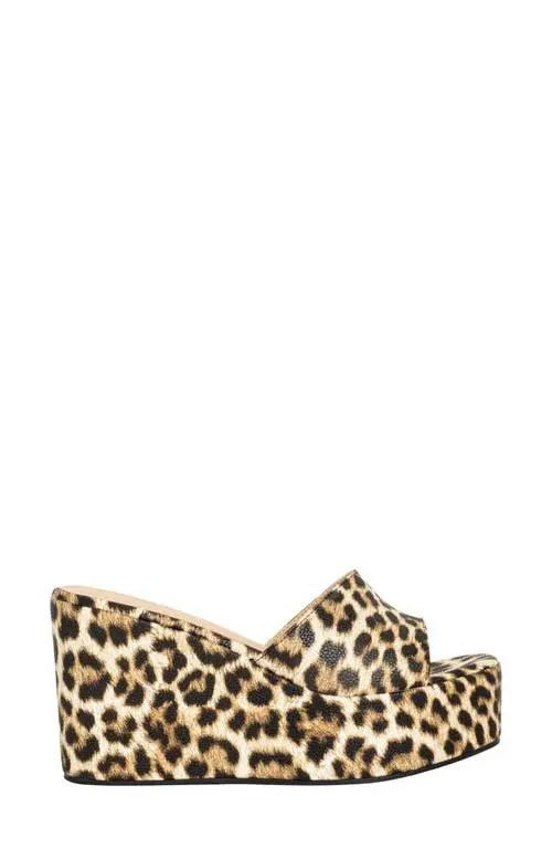 SHU SHOP Luna Platform Wedge Sandal - Leopard Print