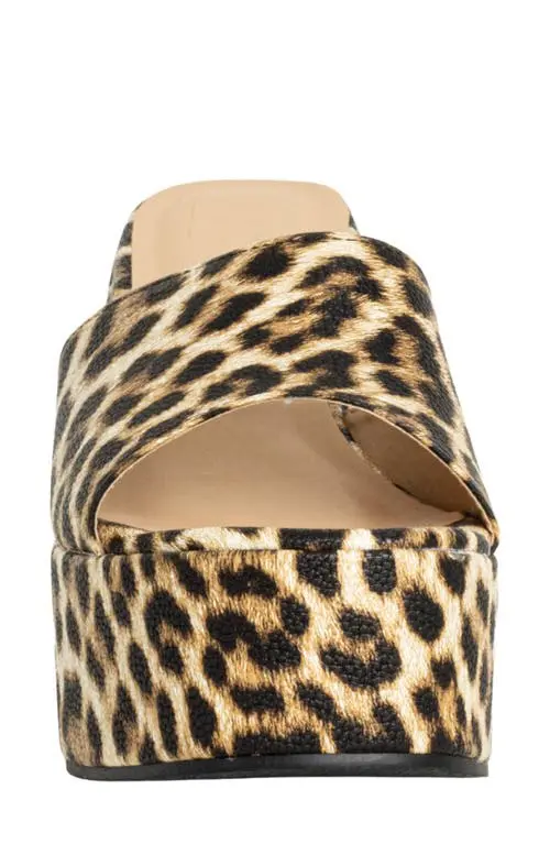 SHU SHOP Luna Platform Wedge Sandal - Leopard Print