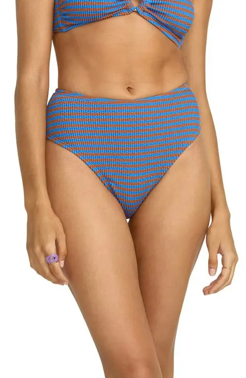 BILLABONG Summer High Stripe Bikini Bottoms - Blue Multi