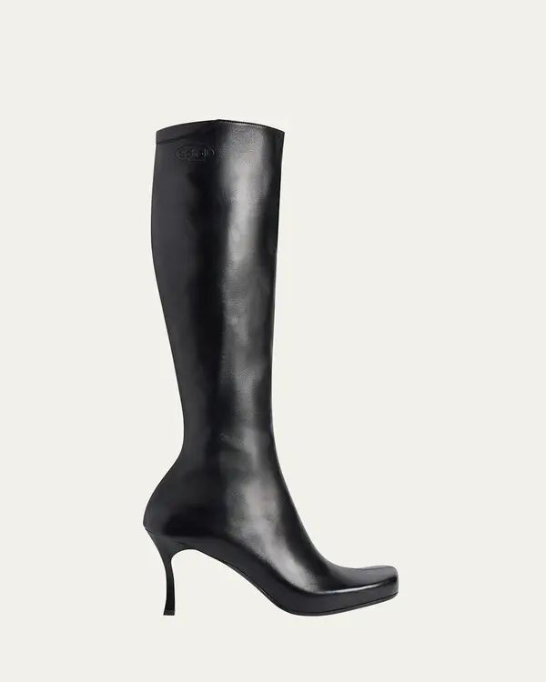 Balenciaga X Scholl Leather Knee-high Boots