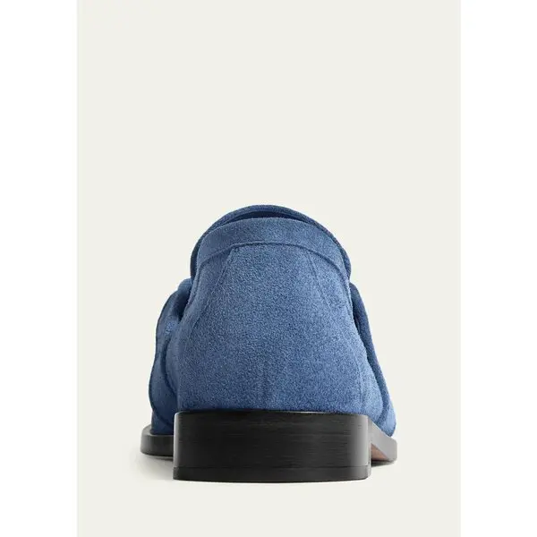 Bottega Veneta Astaire Knot Suede Loafers - Dkbrwn