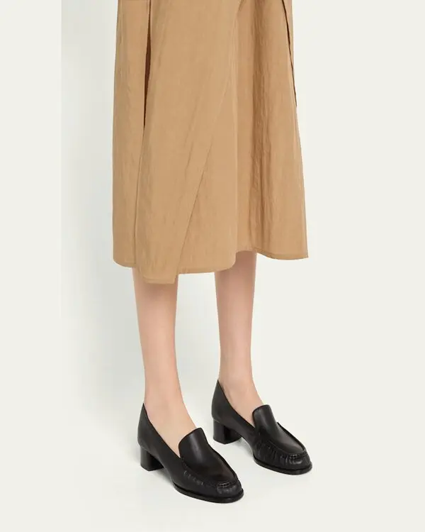 3.1 Phillip Lim Nadia Leather Heeled Loafers