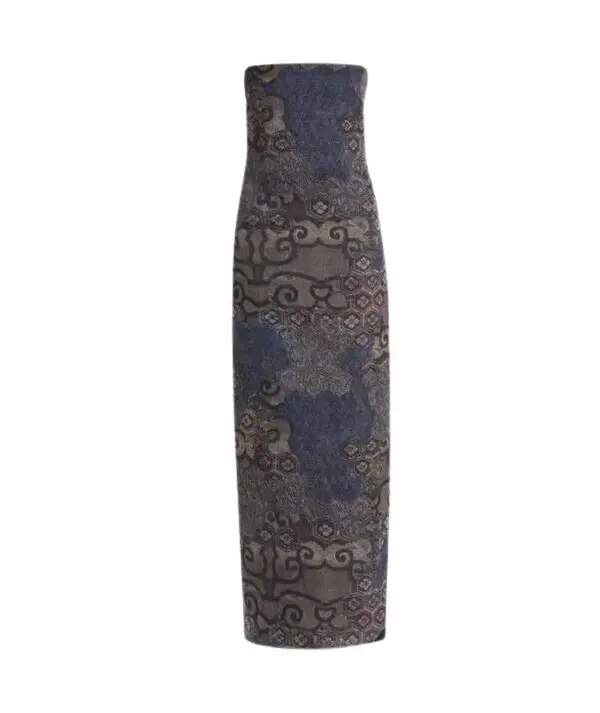 Giorgio Armani Tile-print Silk Column Gown