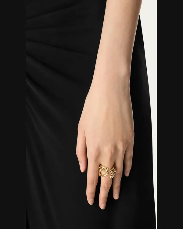 Bottega Veneta Open Fish Ring