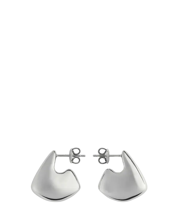 Bottega Veneta Mini Fin Earrings - Silver
