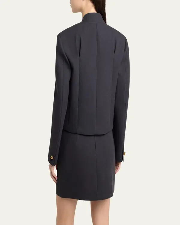 Bottega Veneta Knot-button Light Structured Cotton Jacket