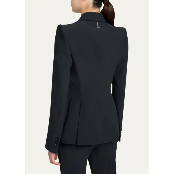 Alexander McQueen Crystal Embroidered Single-breasted Blazer