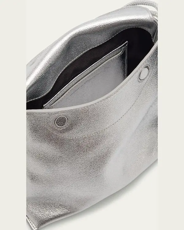 3.1 Phillip Lim Id Petite Soft Metallic Leather Shoulder Bag