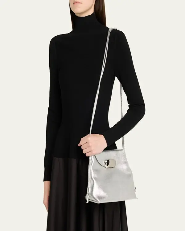 3.1 Phillip Lim Id Petite Soft Metallic Leather Shoulder Bag