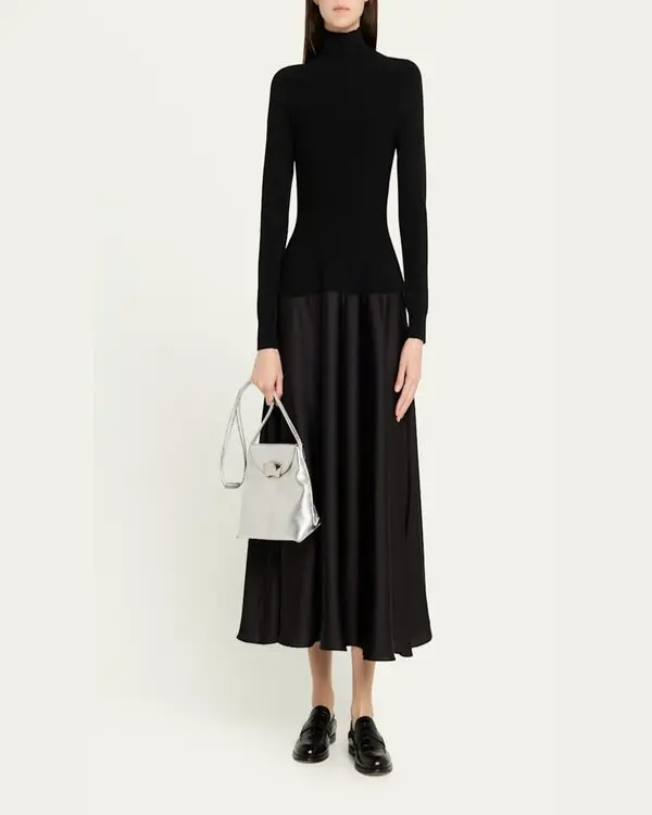 3.1 Phillip Lim Id Petite Soft Metallic Leather Shoulder Bag