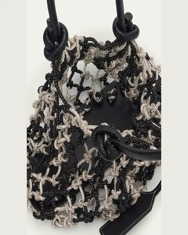 3.1 Phillip Lim Crystal Macrame Mini Sac Top-handle Bag
