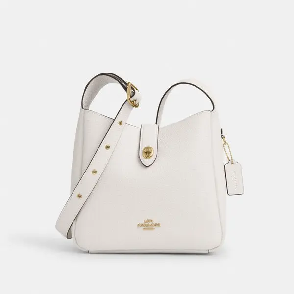 COACH® Hadley Convertible Crossbody Bag - Pebbled Leather/gold/chalk