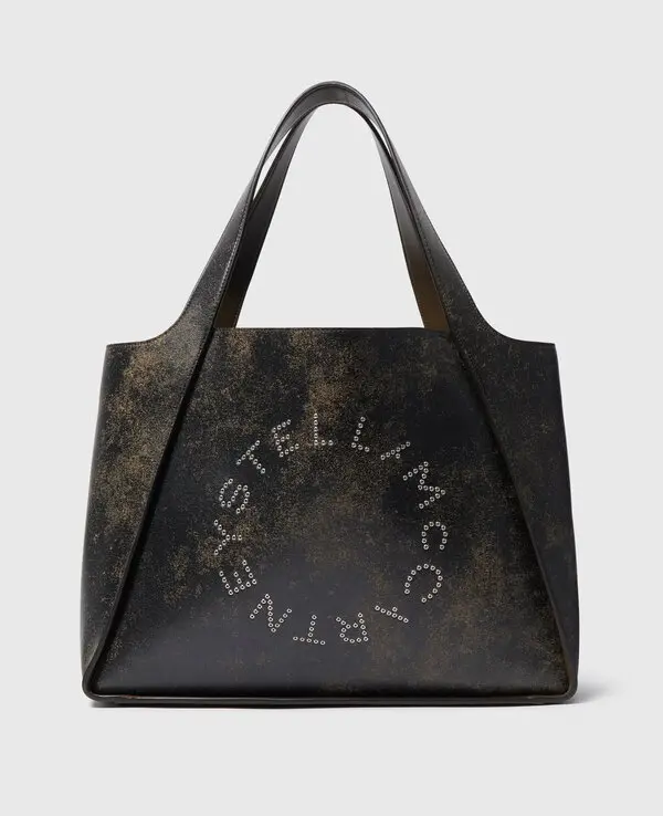 Stella McCartney Logo Tote Bag - Mud